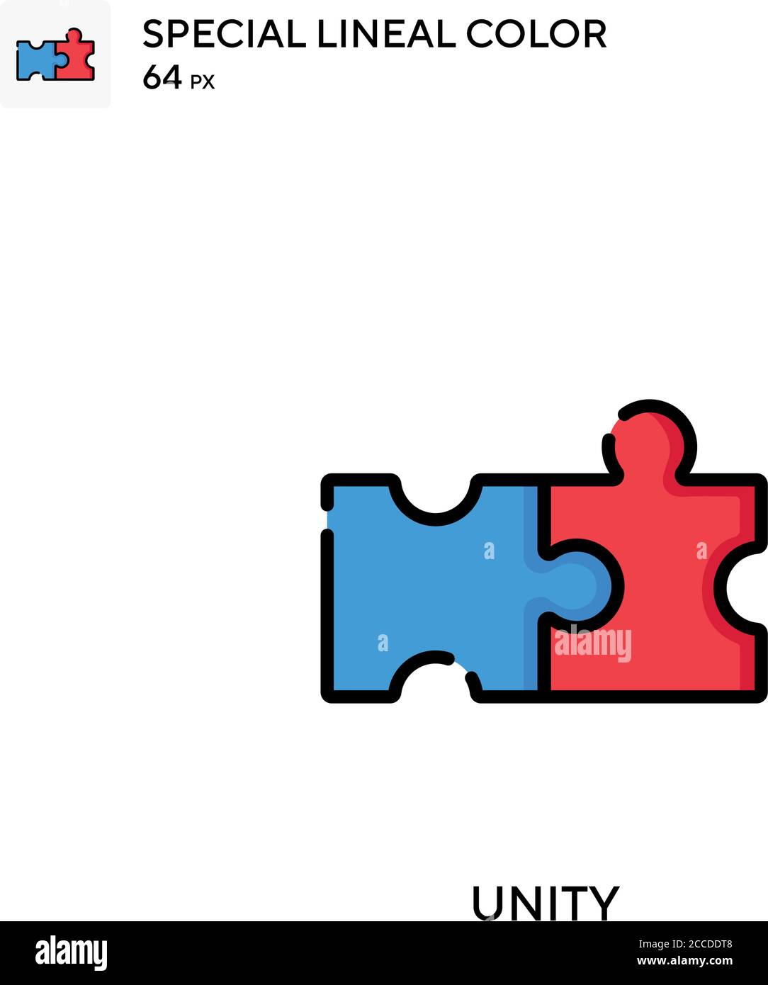 Unity Special lineal color icon. Illustration symbol design template ...