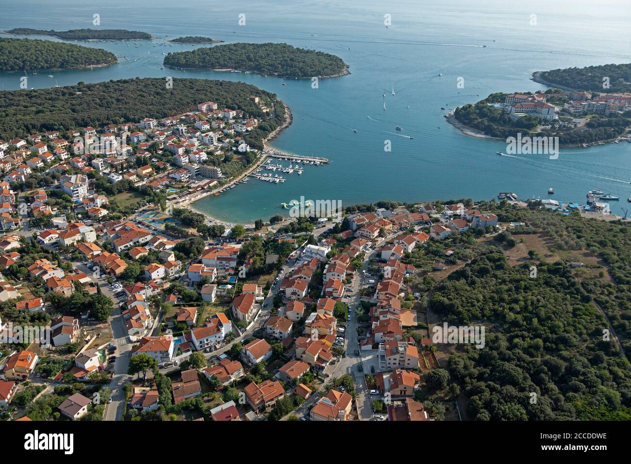 aerial photo, Pješčana Uvala, Pula, Istria, Croatia Stock Photo - Alamy