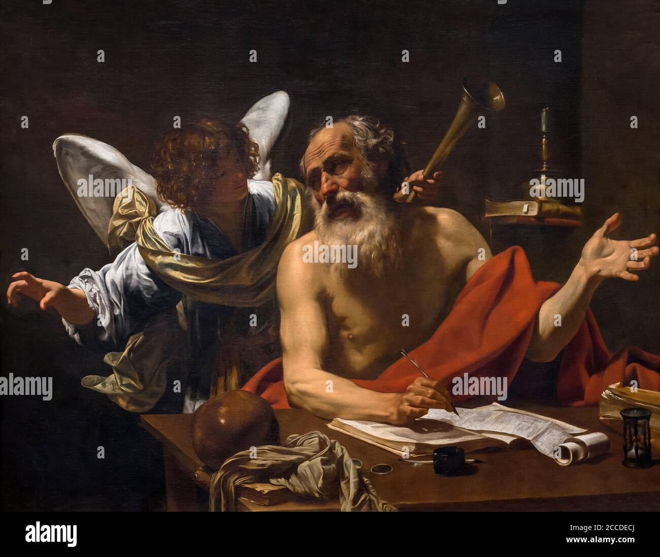 Saint Jerome and the Angel, Simon Vouet, circa 1625, National Gallery ...