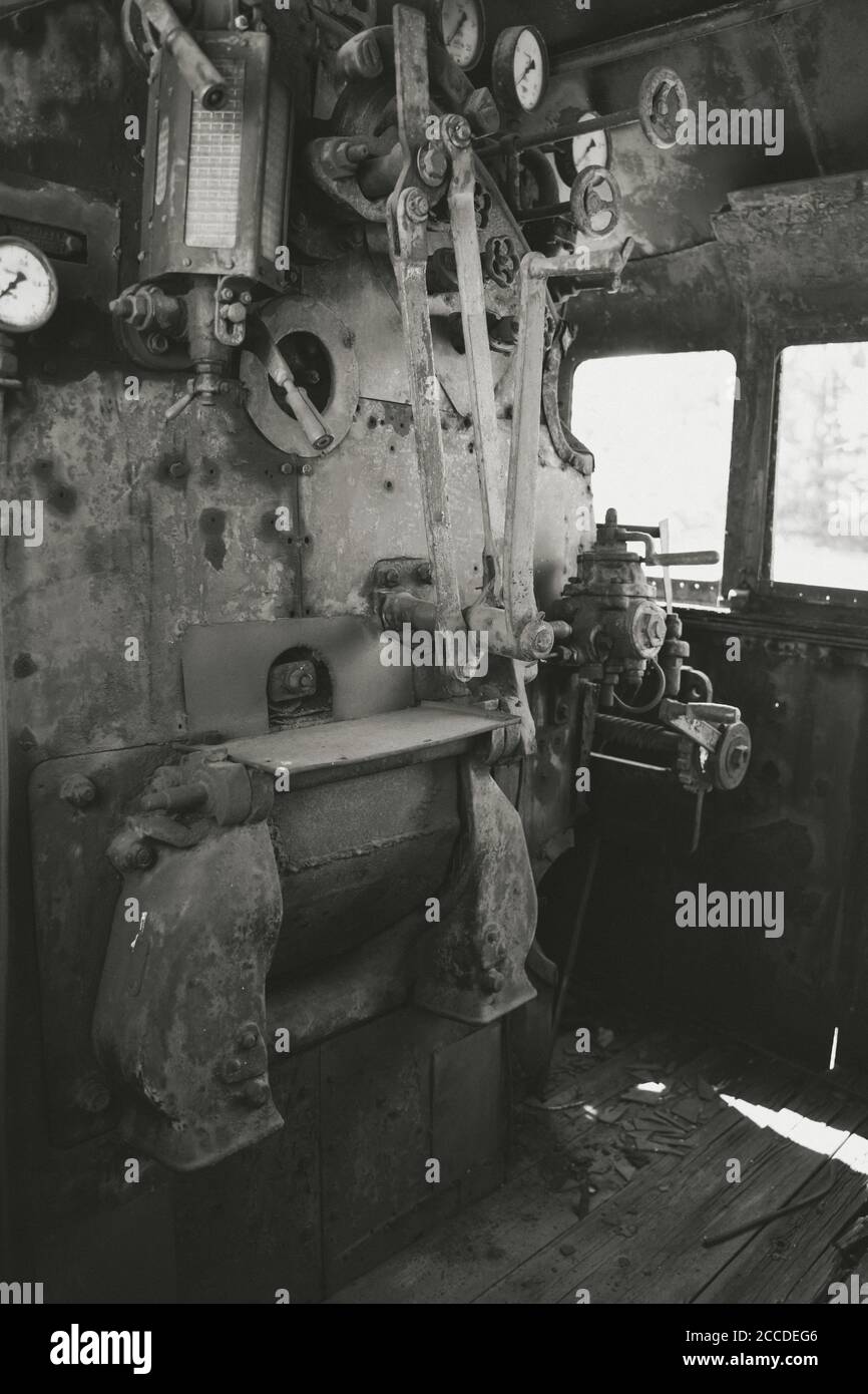 Inside of an old steam locomotive hi-res stock photography and images ...