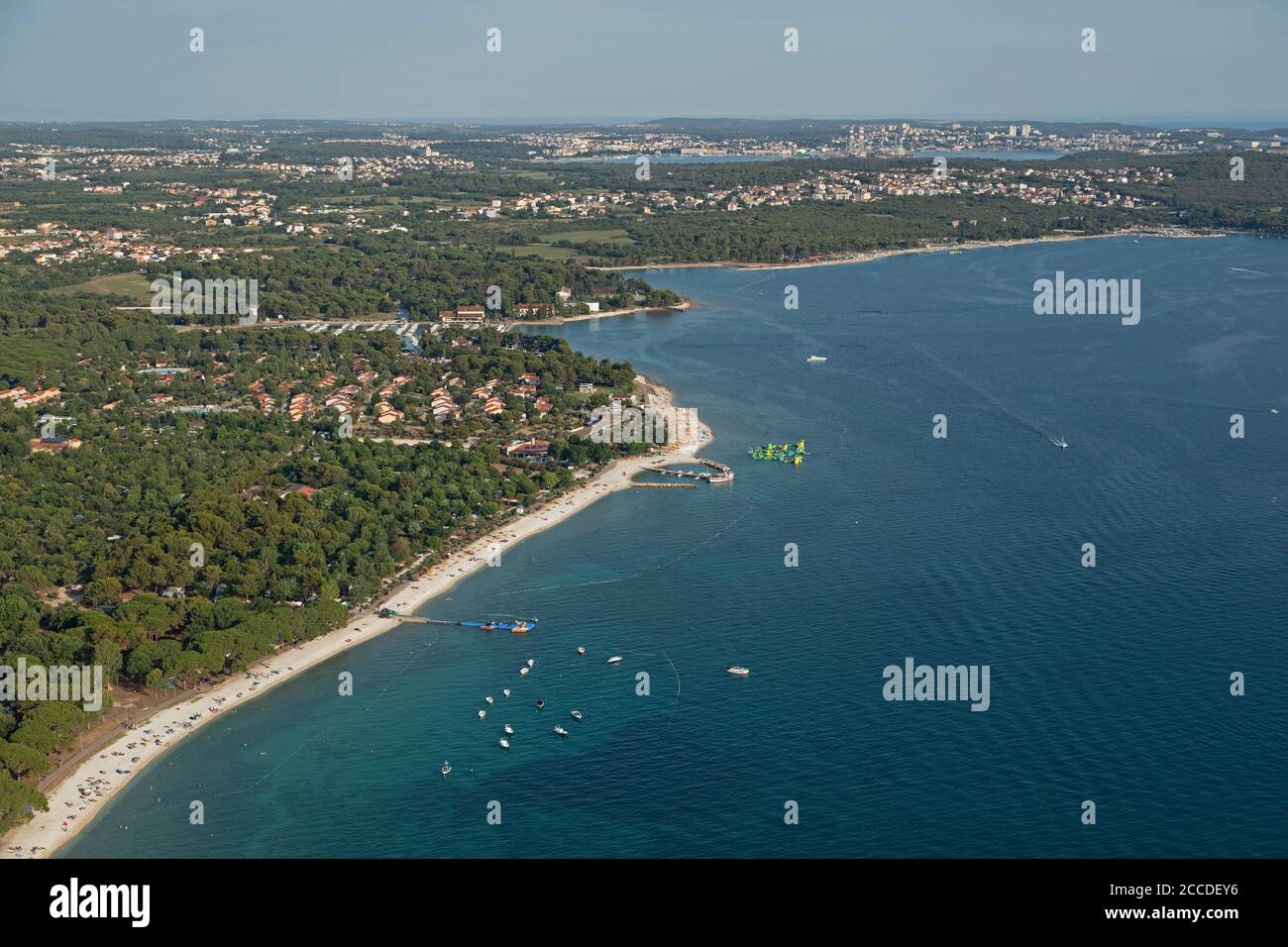 aerial photo, coast near Fazana, Istria, Croatia Stock Photo - Alamy