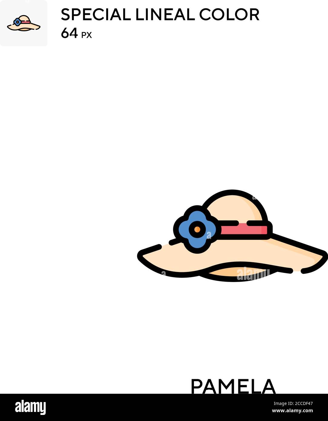 Pamela Special lineal color icon. Illustration symbol design template ...