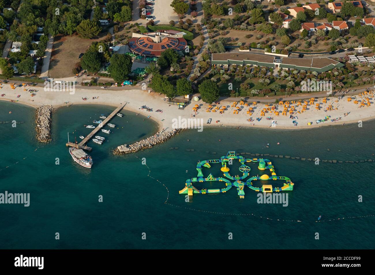 aerial photo, coast near Fazana, Istria, Croatia Stock Photo - Alamy