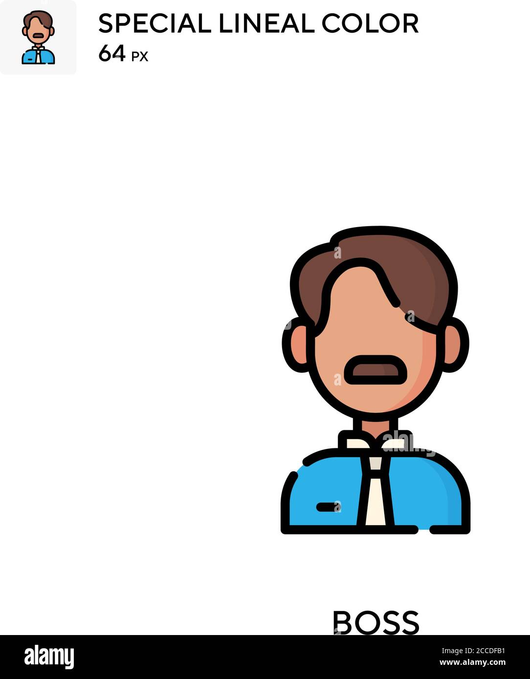 Boss Special lineal color icon. Illustration symbol design template for ...