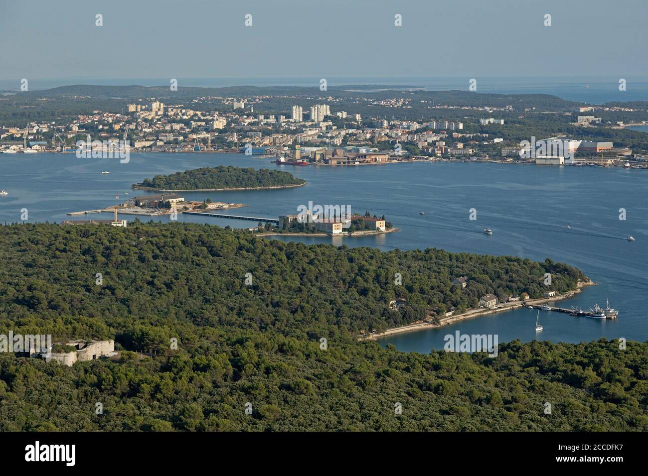 aerial photo, Pula, Istria, Croatia Stock Photo - Alamy