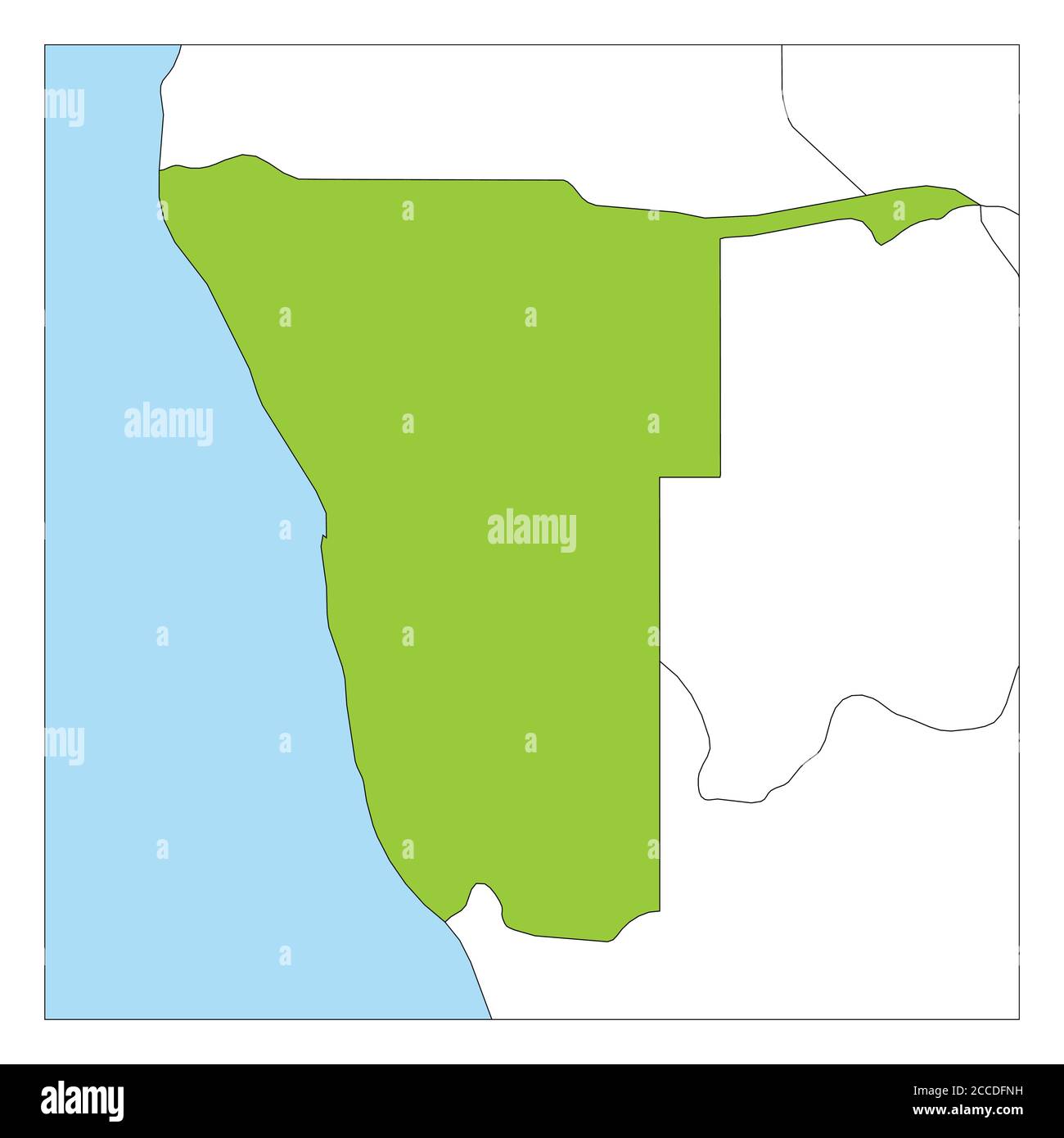 Map of namibia hi-res stock photography and images - Alamy