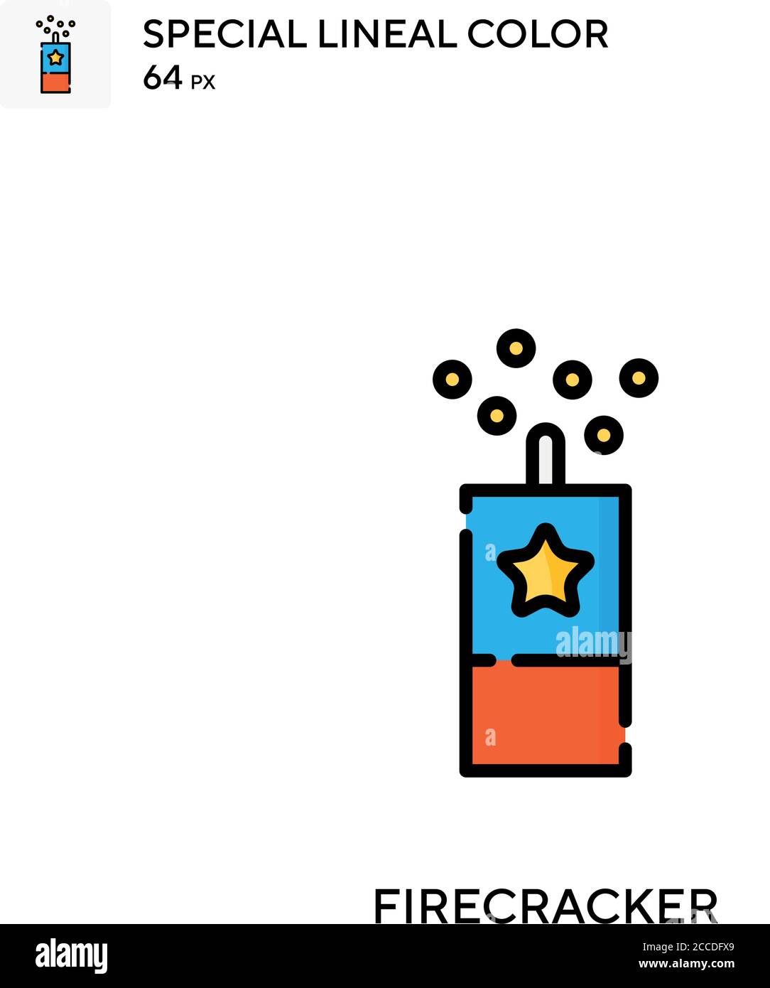 Firecracker Special lineal color icon. Illustration symbol design ...