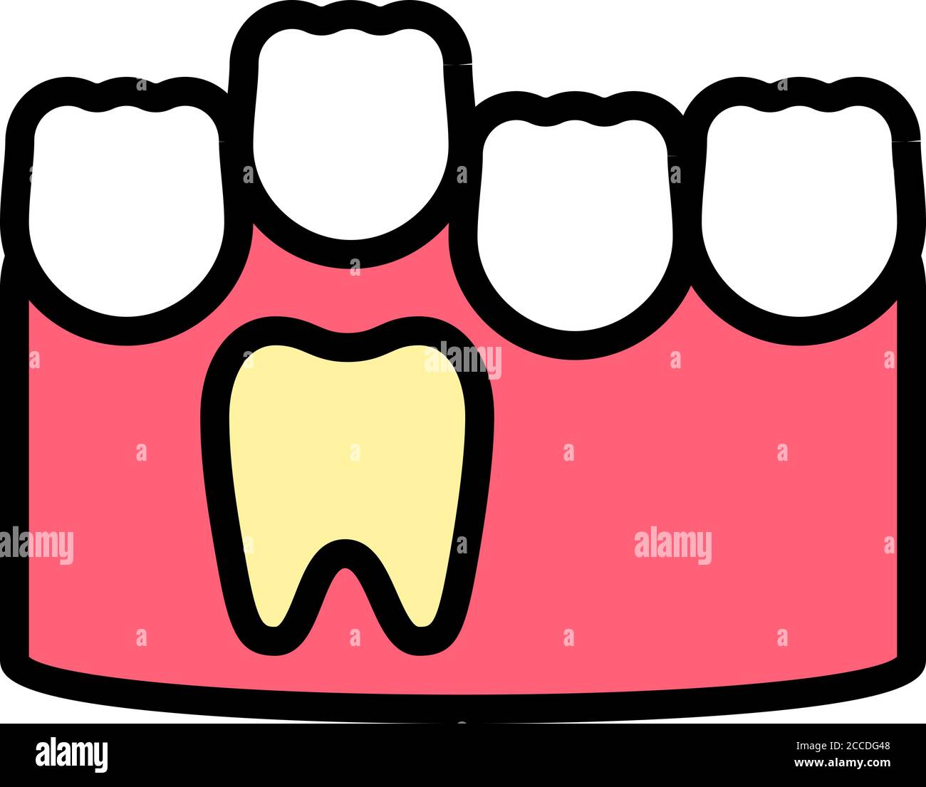baby and molar teeth color icon vector illustration Stock Vector Image ...