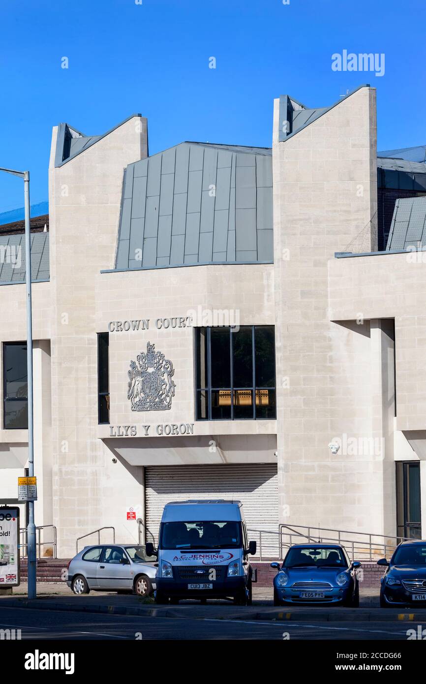 Swansea, Wales, UK, June 30, 2018 : Swansea Crown Court in St Helen's ...