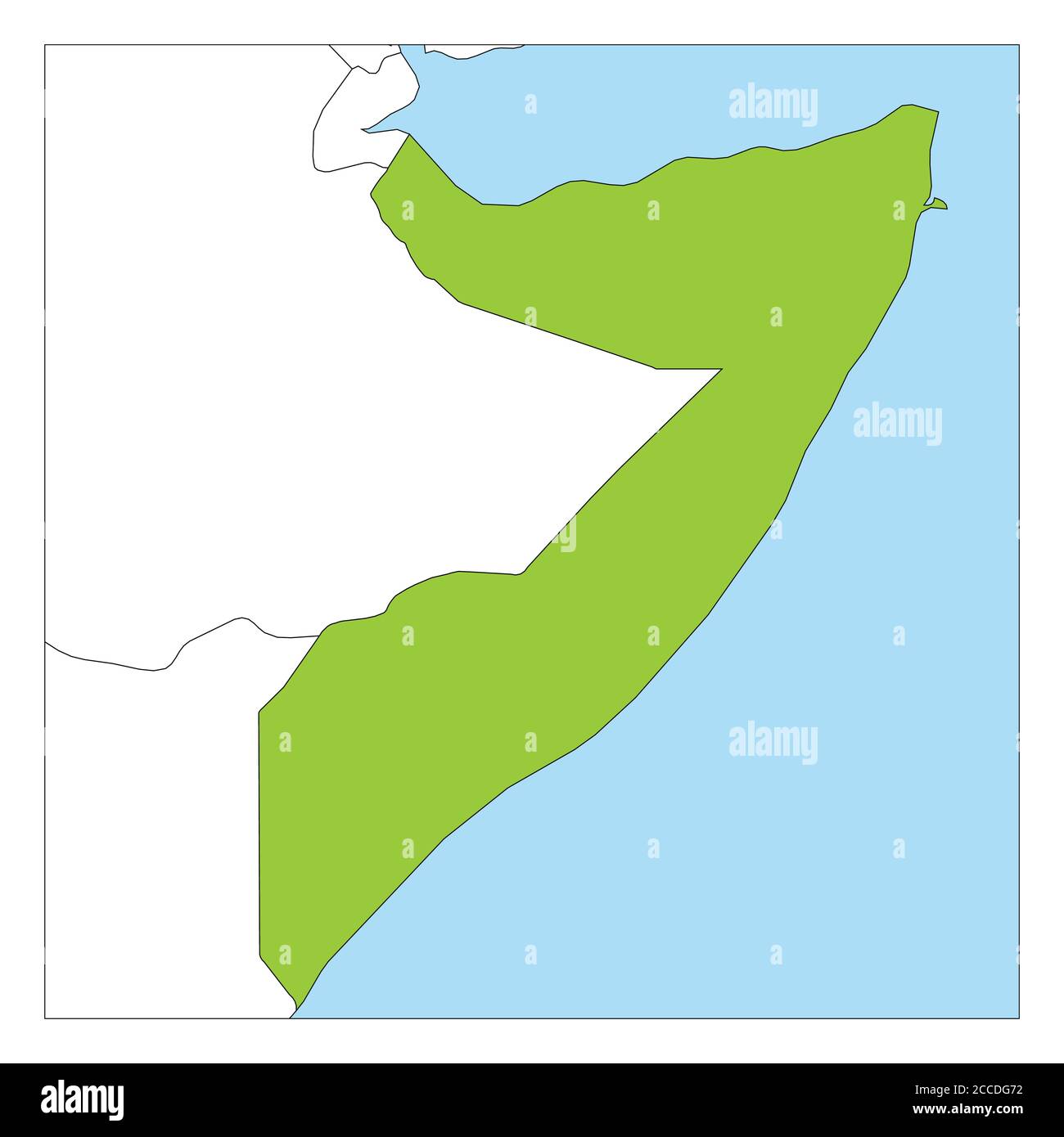 Map of somalia hi-res stock photography and images - Alamy