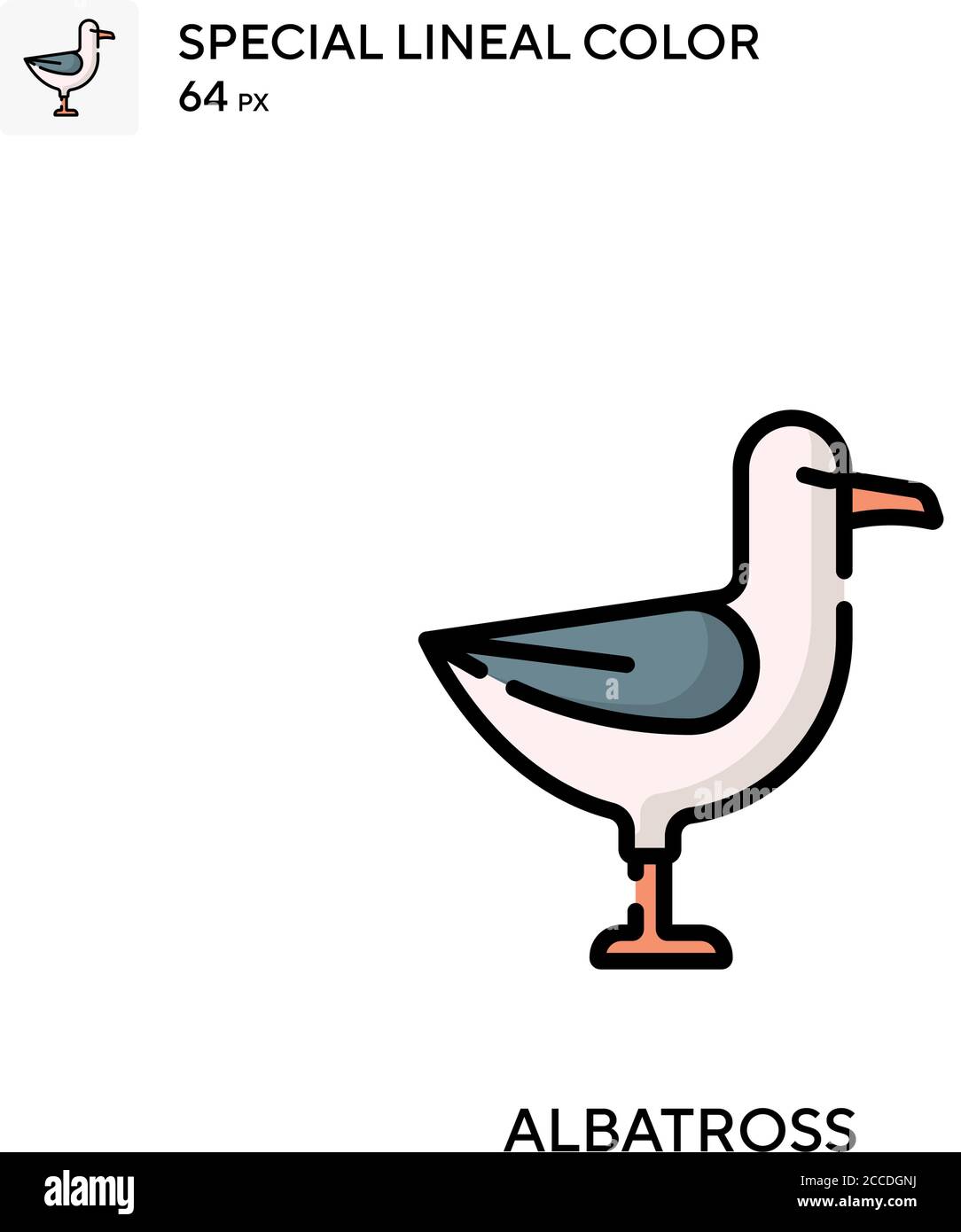 Albatross Special lineal color icon. Illustration symbol design ...