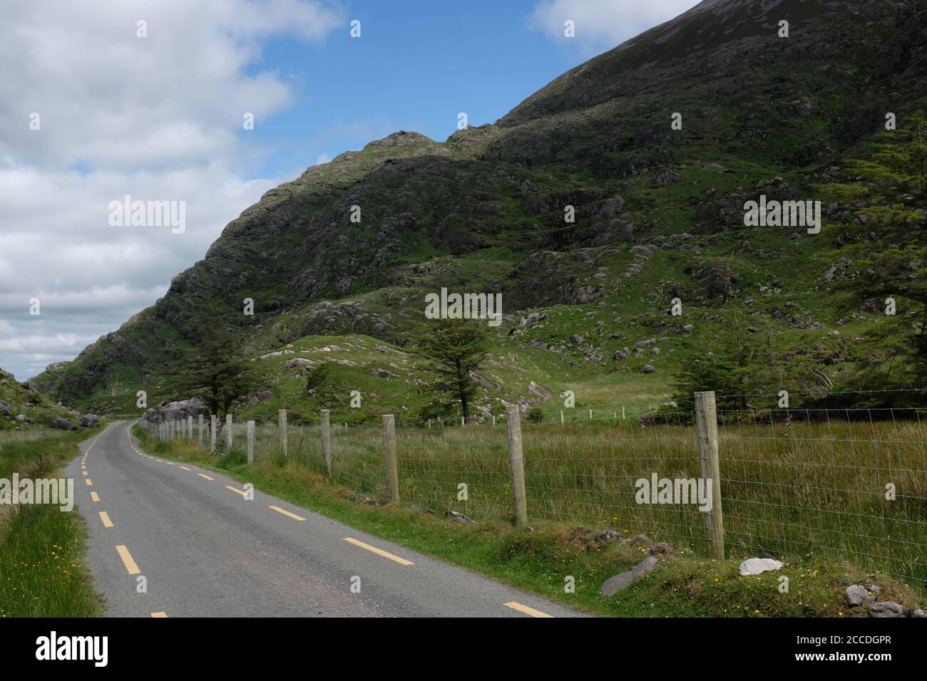 Walking the Gap of Dunloe as part of our Kerry Way hike in 2019 Stock ...