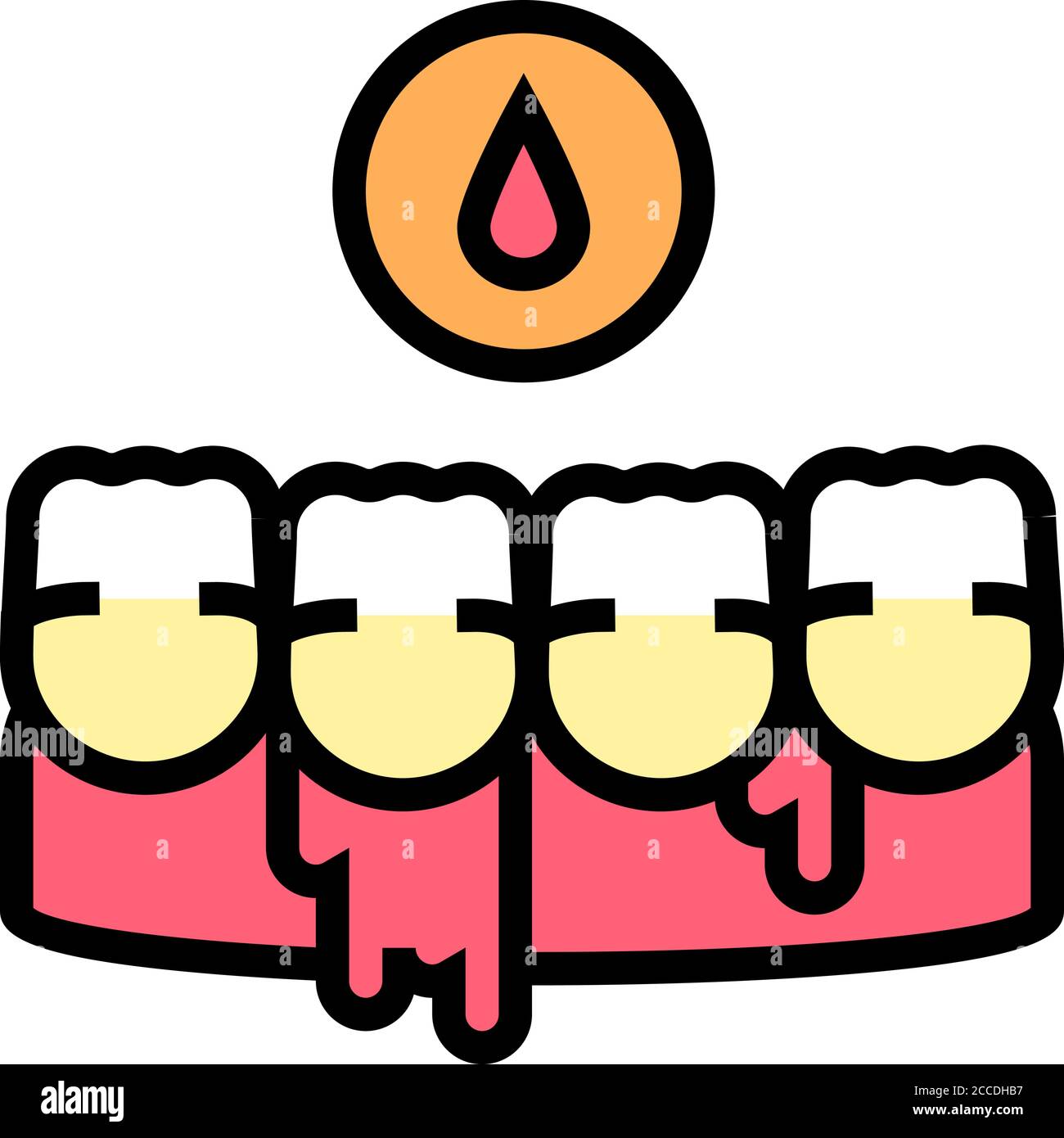 bleeding gums color icon vector illustration Stock Vector Image & Art ...