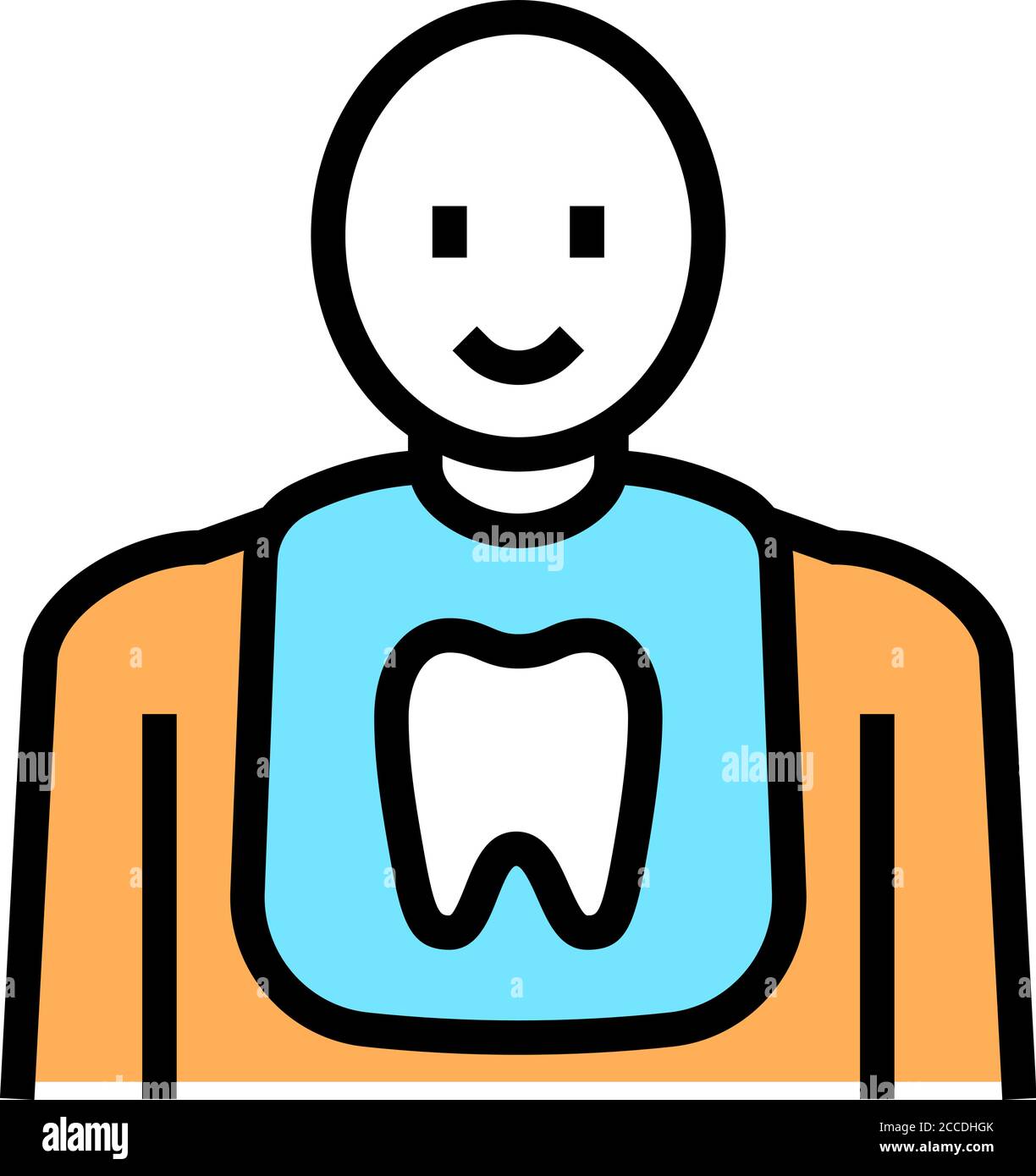 child dentist client color icon vector illustration Stock Vector Image ...