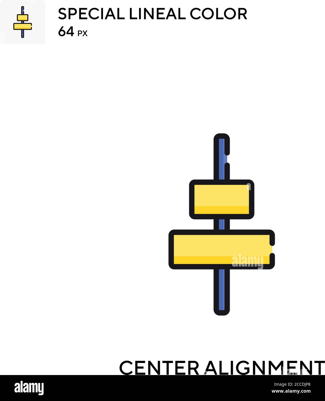 Center alignment Special lineal color icon. Illustration symbol design ... Center alignment Special lineal color icon. Illustration symbol design ...