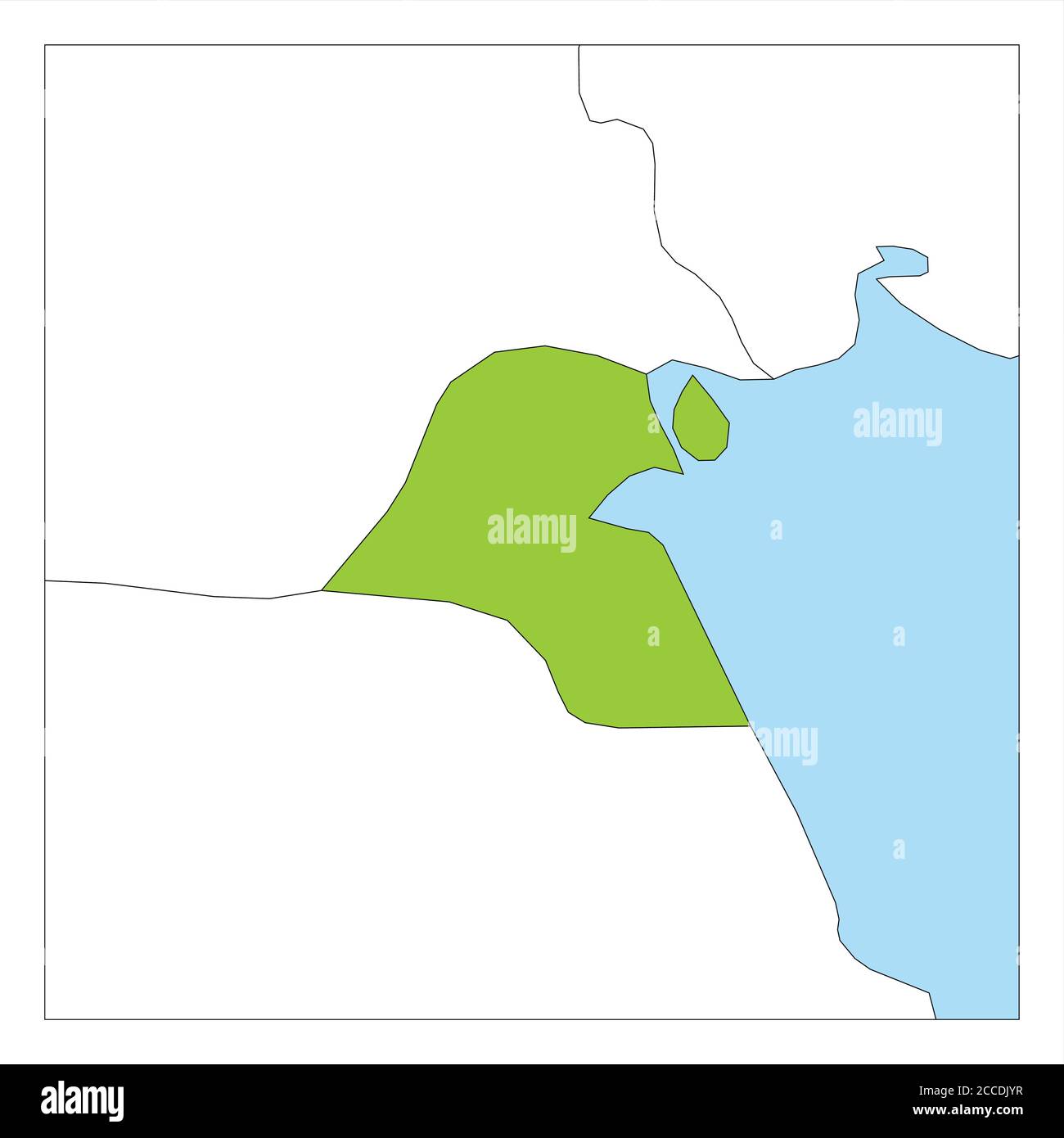 Map of kuwait hi-res stock photography and images - Alamy
