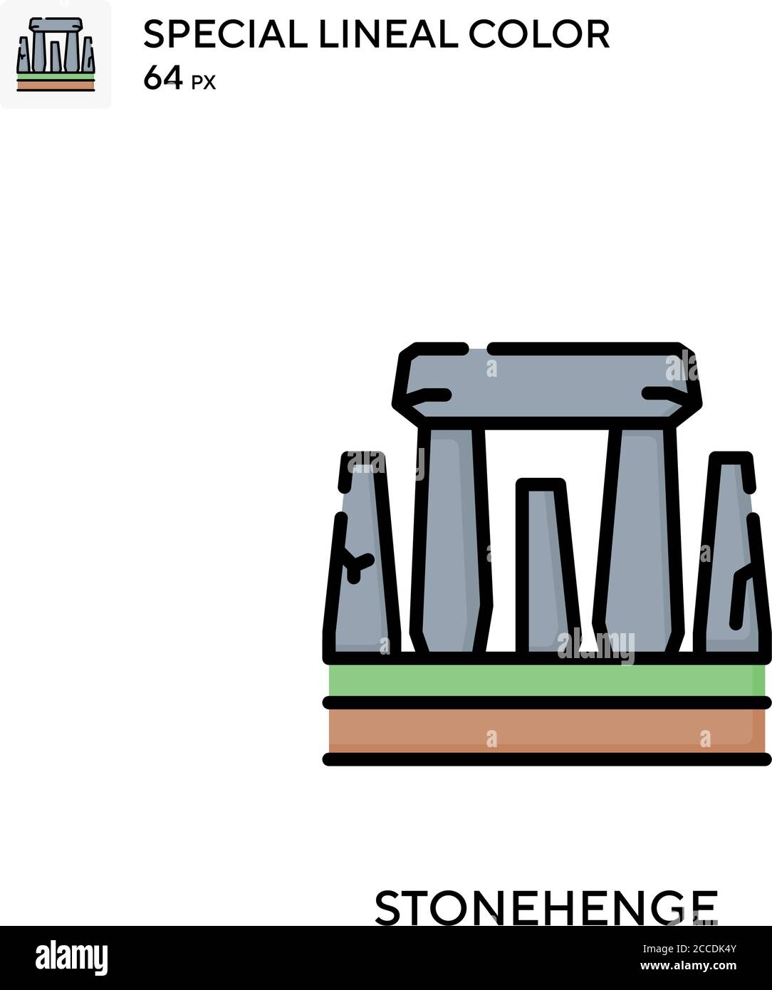 Stonehenge Special lineal color icon. Illustration symbol design ...