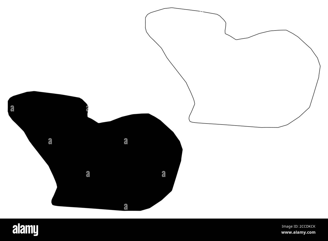 Malanje City (Republic of Angola, Malanje Province) map vector ...