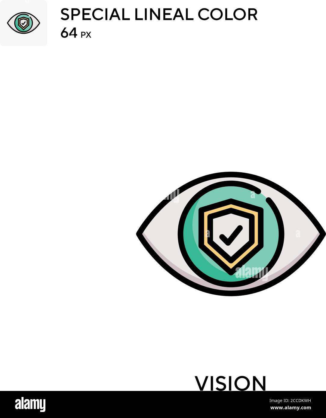 Vision Special lineal color icon. Illustration symbol design template ...