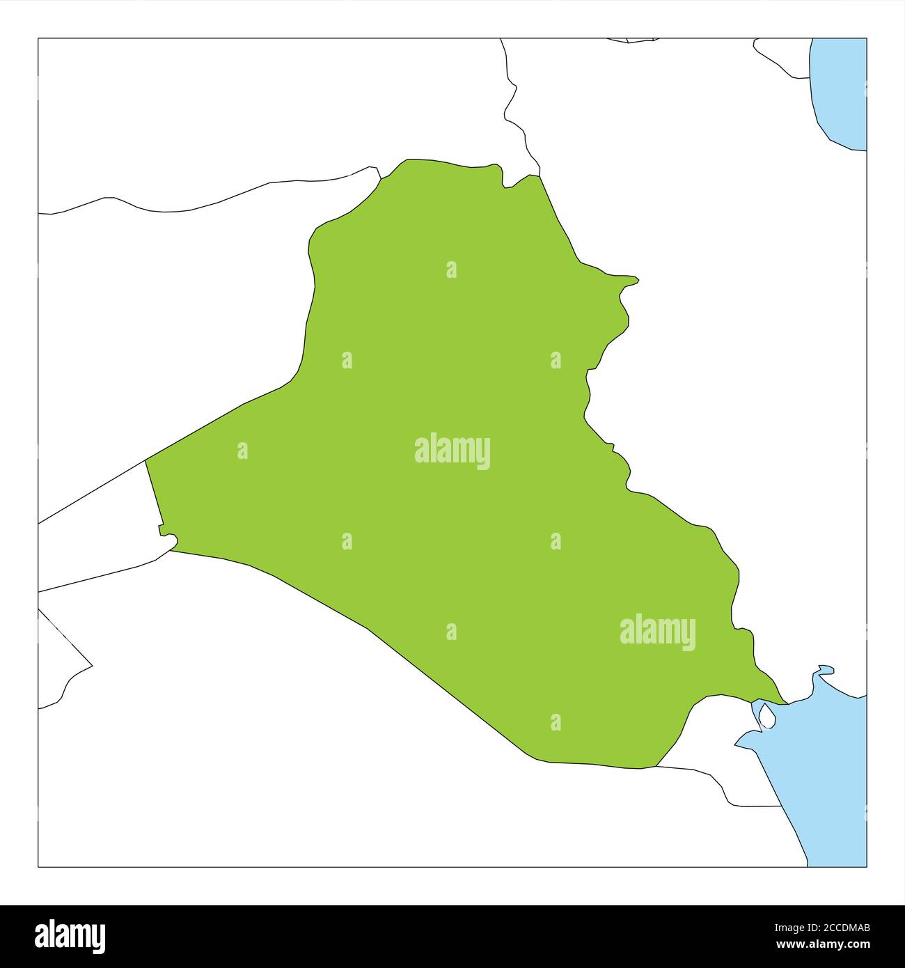 Map Of Iraq And Surrounding Countries