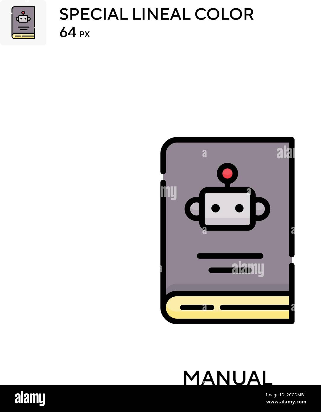 Manual Special lineal color icon. Illustration symbol design template ...