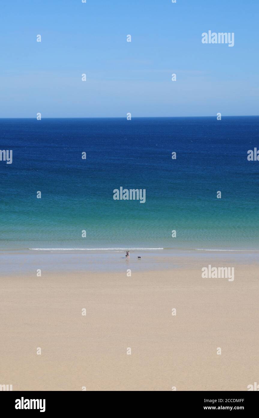 Cornwall beach sand hi-res stock photography and images - Alamy