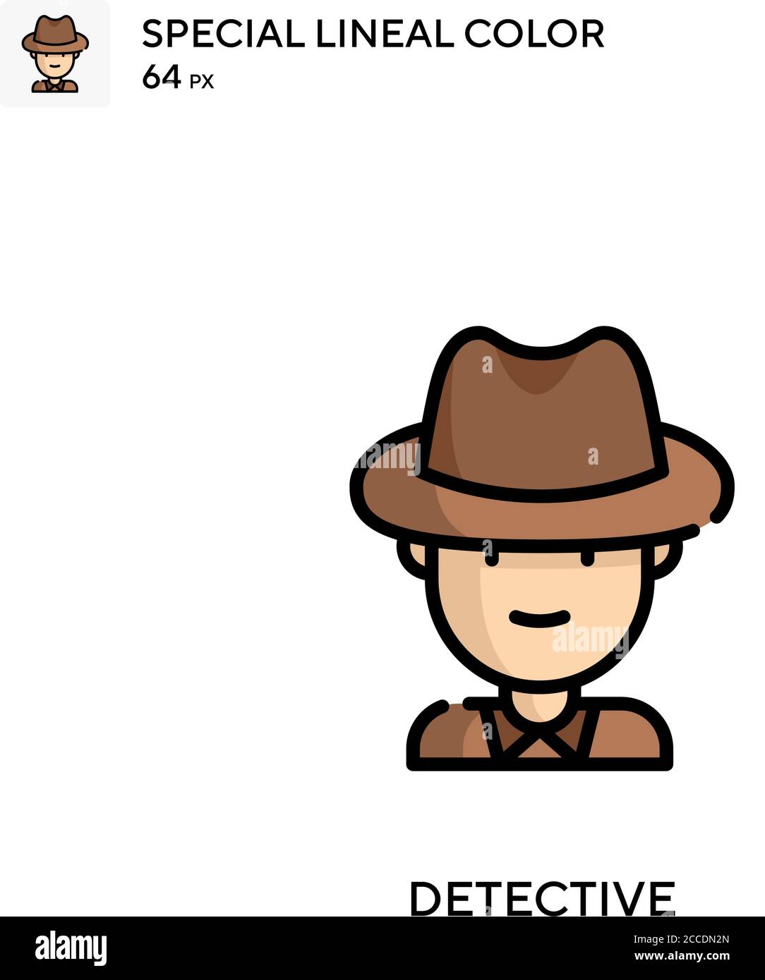 Detective Special lineal color icon. Illustration symbol design ...