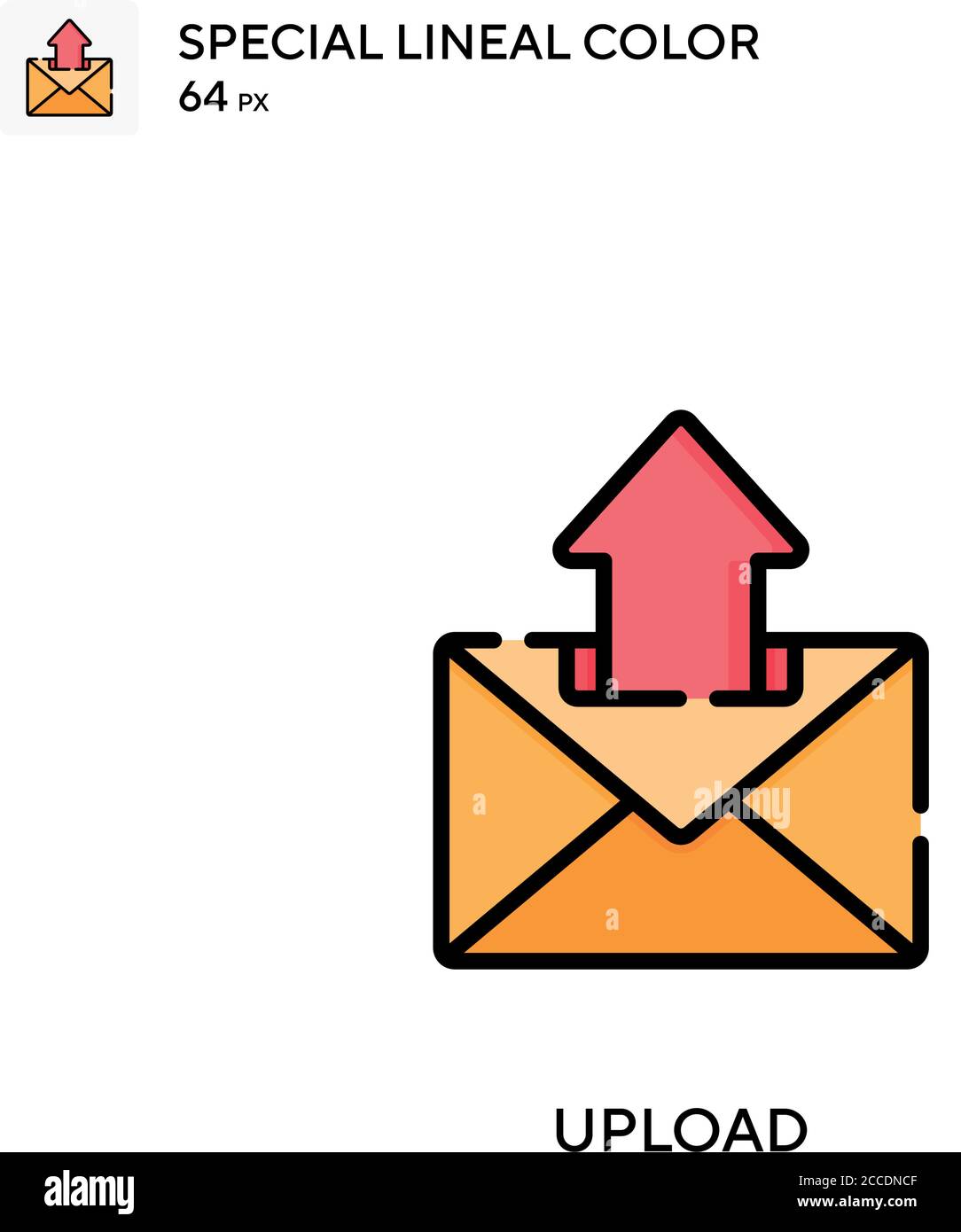 Upload Special lineal color icon. Illustration symbol design template ...
