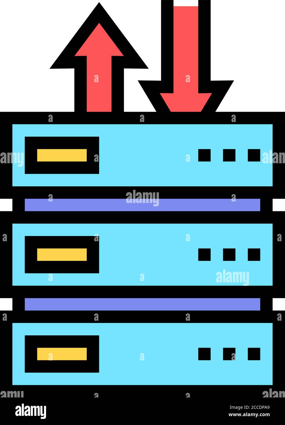 data center color icon vector illustration Stock Vector Image & Art - Alamy