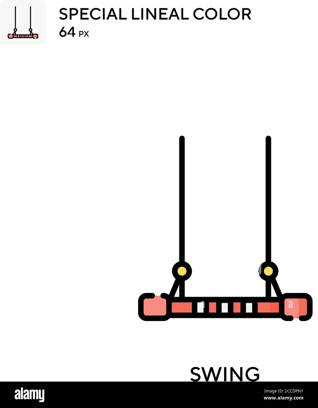 Swing Special lineal color icon. Illustration symbol design template ...
