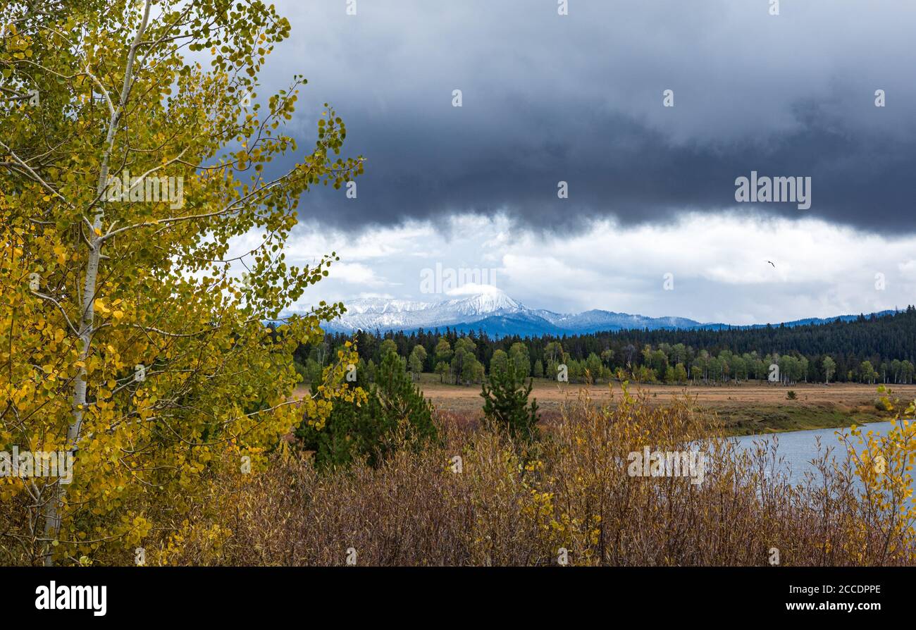 Autumn storm over teton hi-res stock photography and images - Alamy