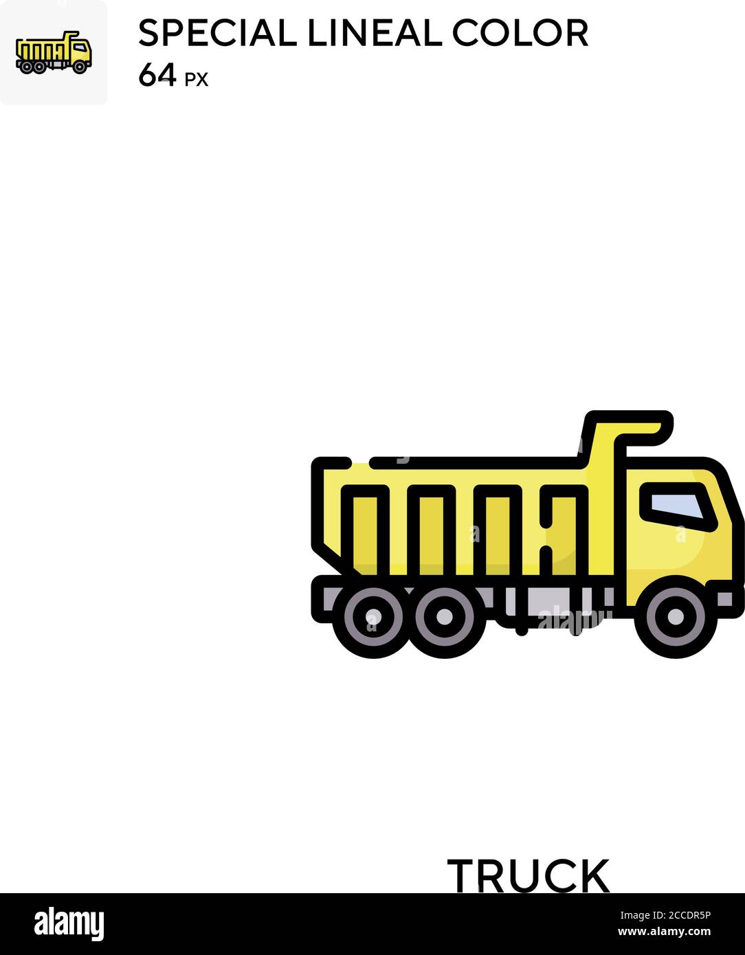Truck Special lineal color icon. Illustration symbol design template ...
