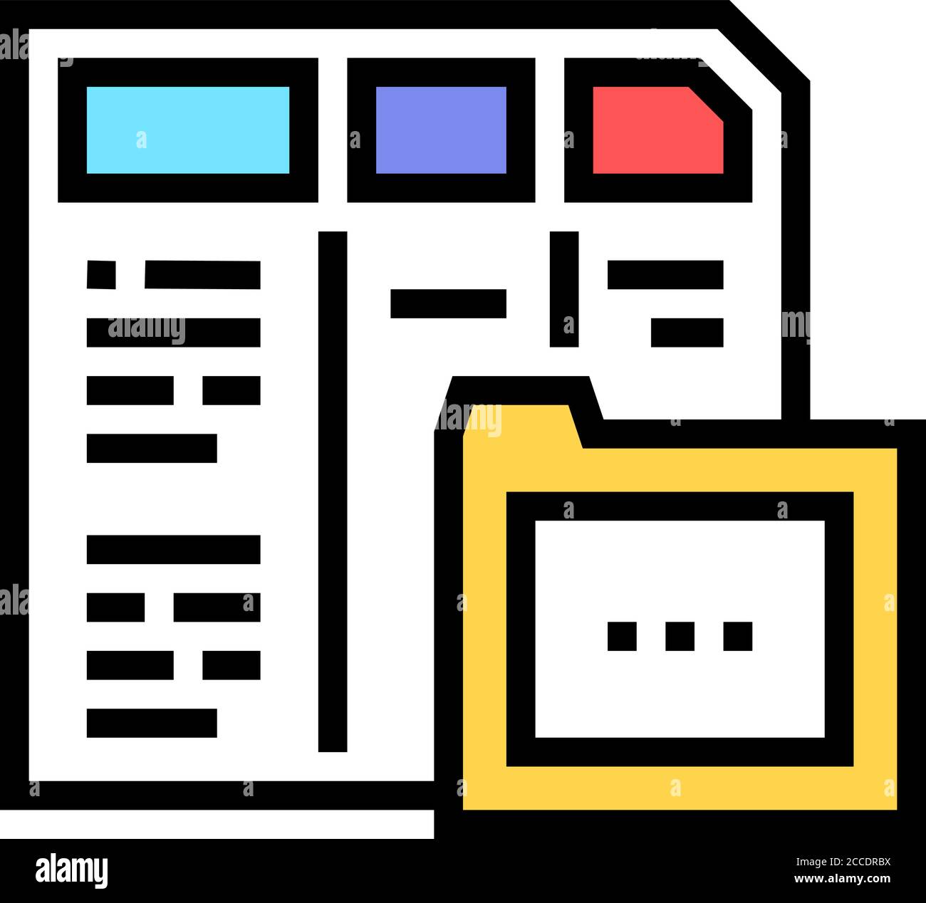 Charts folder icon Cut Out Stock Images & Pictures - Alamy