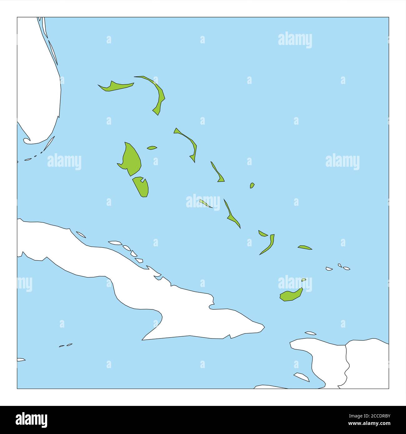 Map of the bahamas hi-res stock photography and images - Alamy