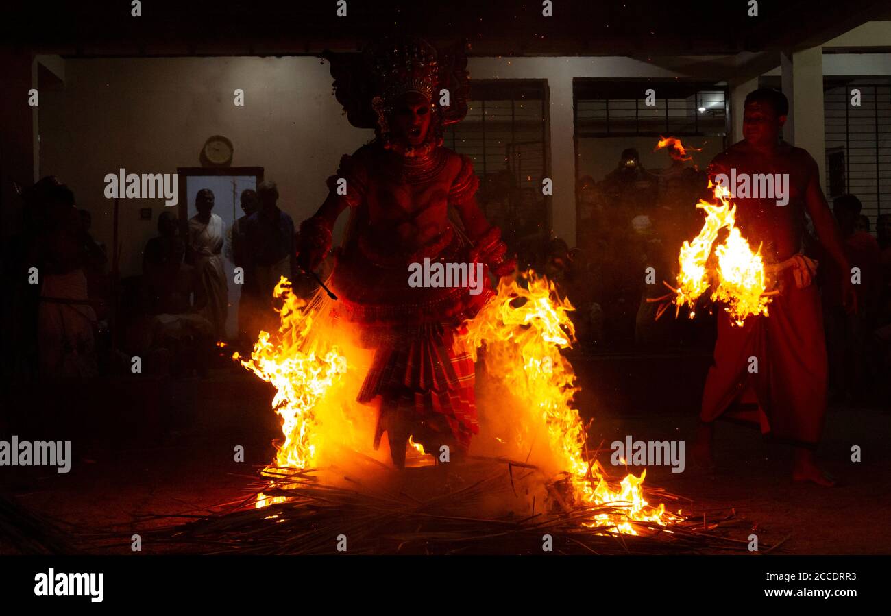 Theyyam jumping hi-res stock photography and images - Alamy