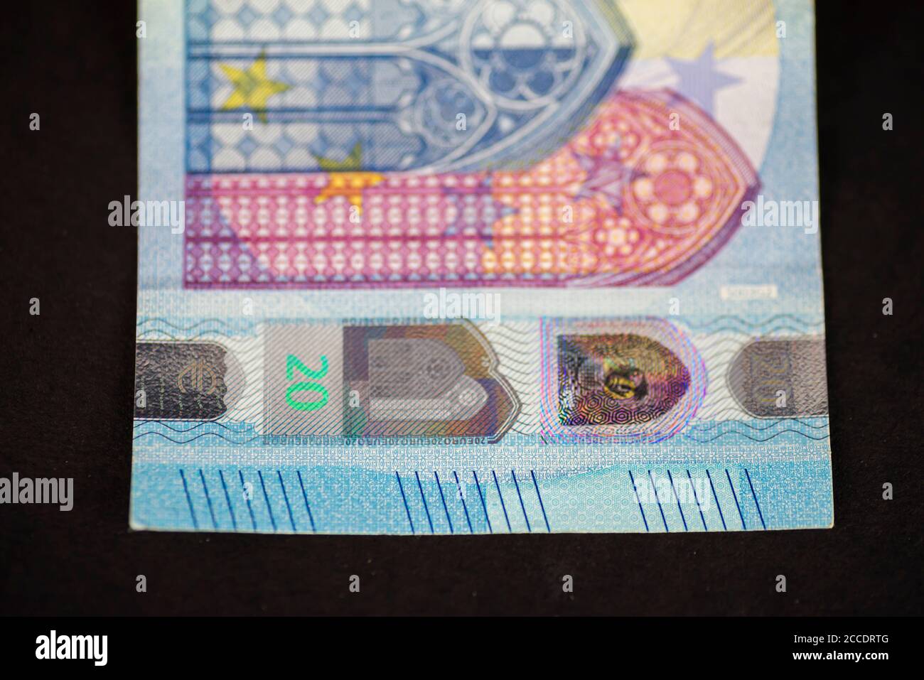 details of a 20 euro banknote from different angles Stock Photo - Alamy