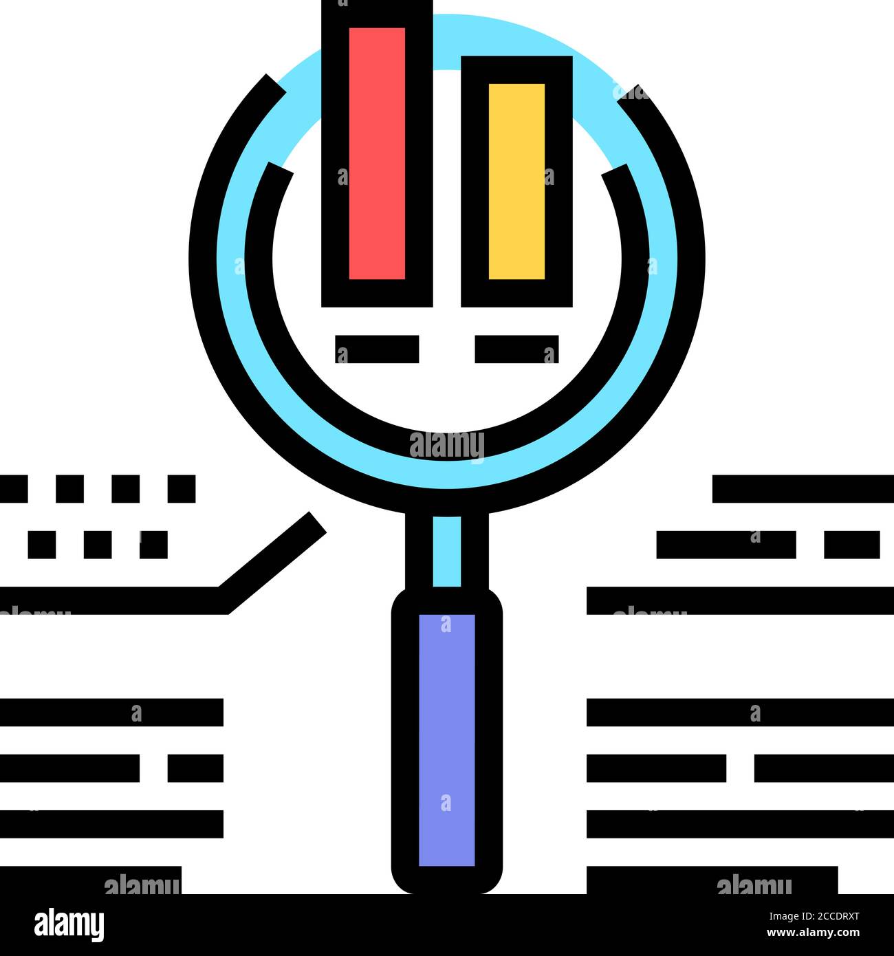 chart research color icon vector illustration Stock Vector Image & Art ...