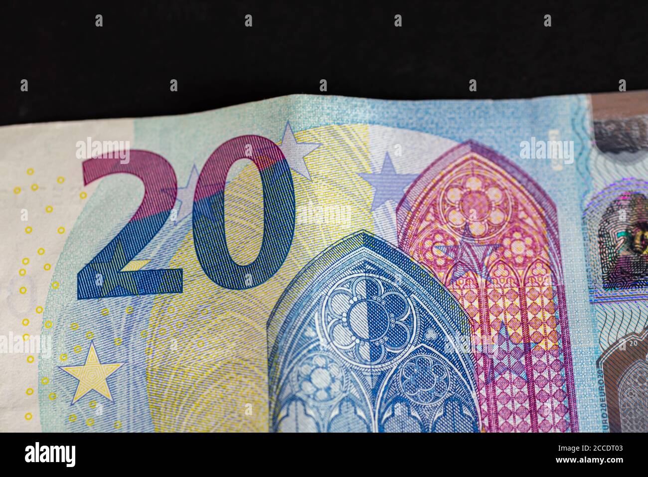 details of a 20 euro banknote from different angles Stock Photo - Alamy