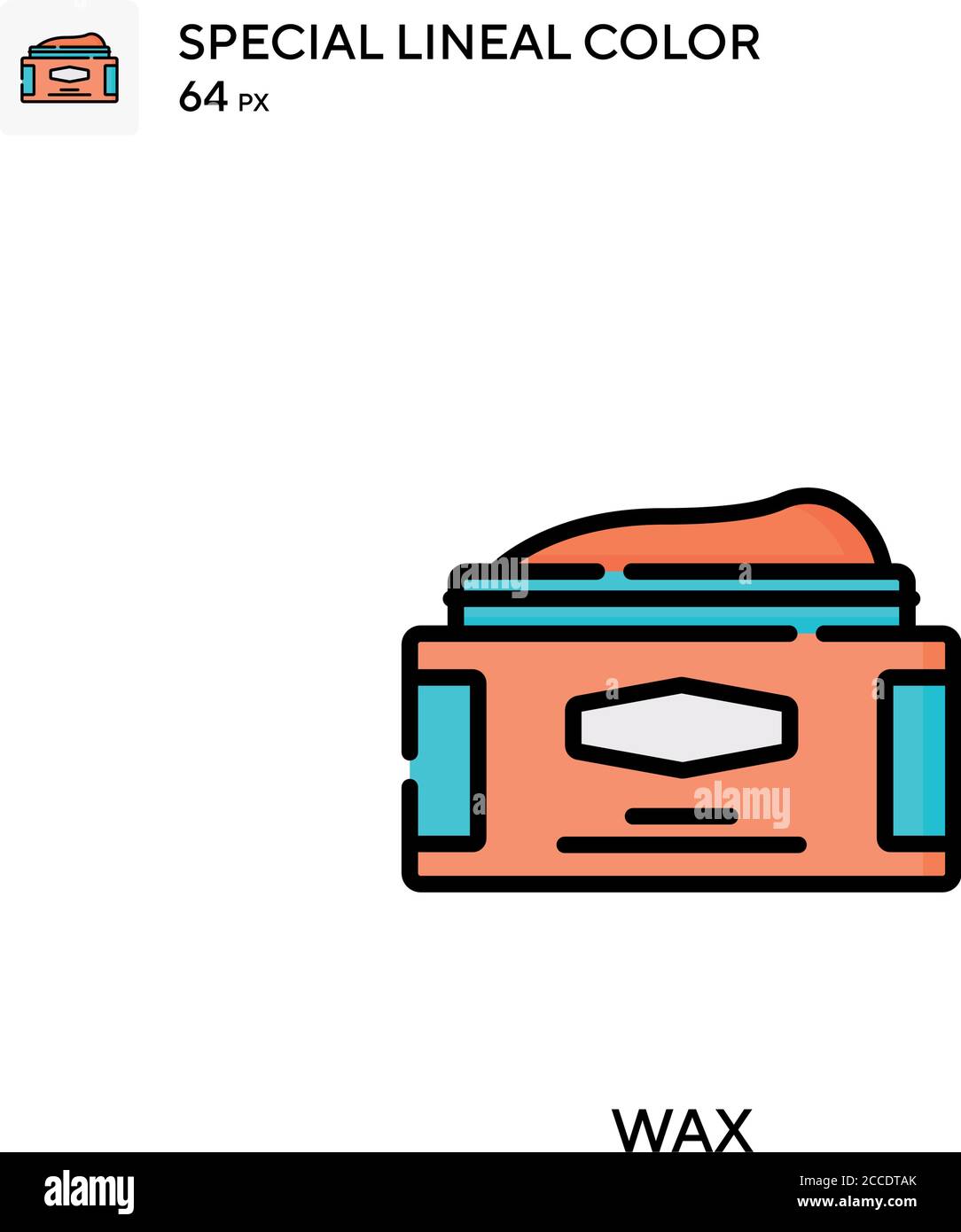 Wax Special lineal color icon. Illustration symbol design template for ...