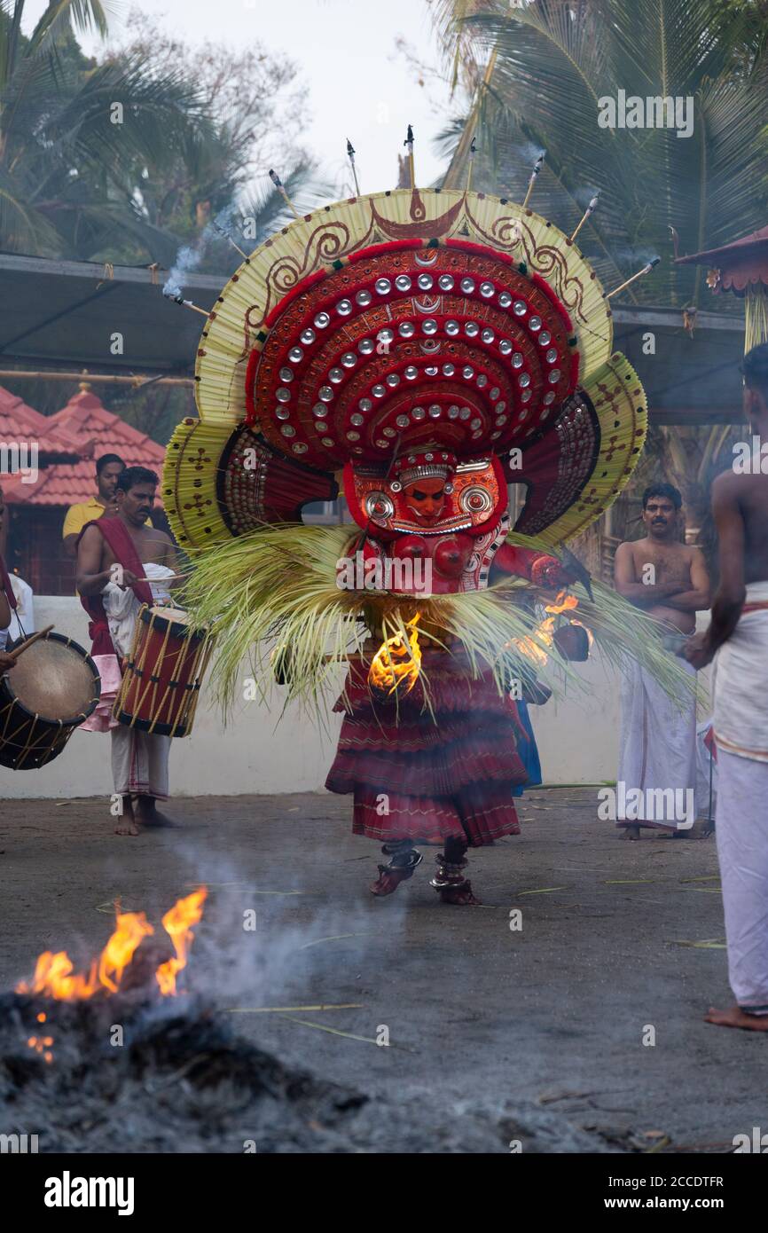A theyyam artist performs hi-res stock photography and images - Alamy