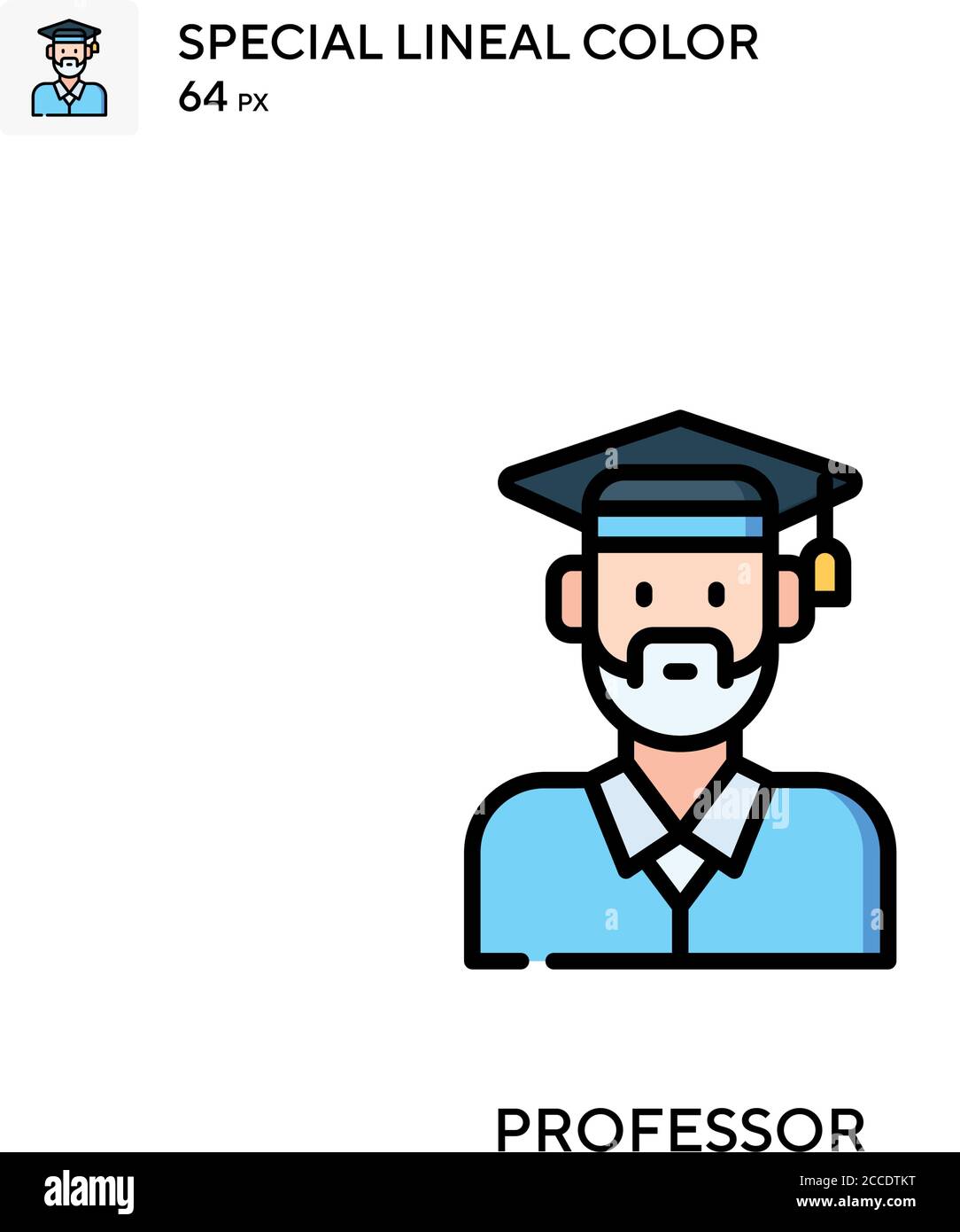 Professor Special lineal color icon. Illustration symbol design ...