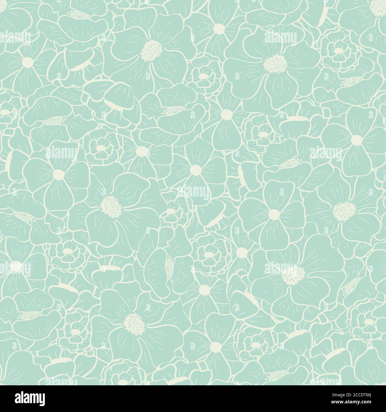 Mint flowers background Stock Vector Images - Alamy