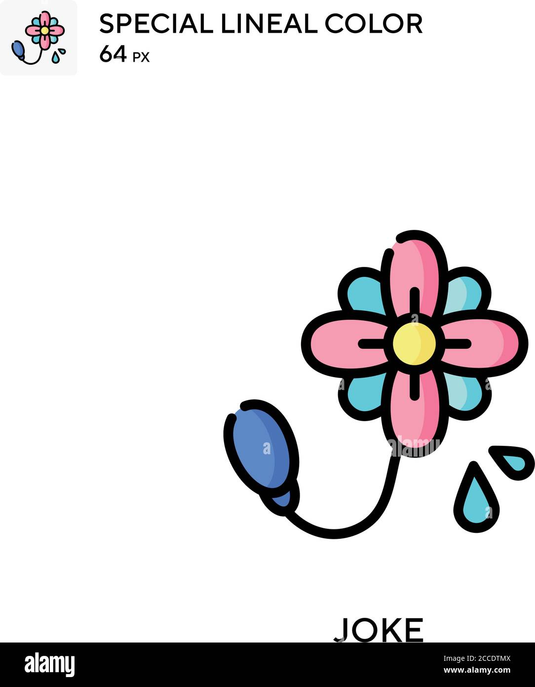 Joke Special lineal color icon. Illustration symbol design template for ...
