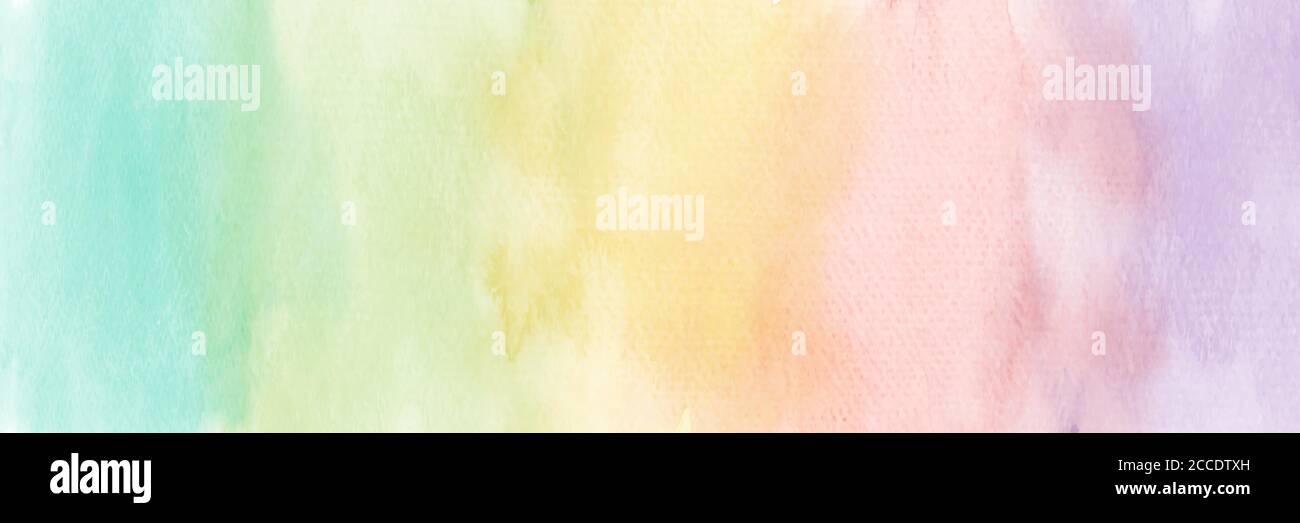 Bright colorful gradients hand-painted watercolor abstract background ...