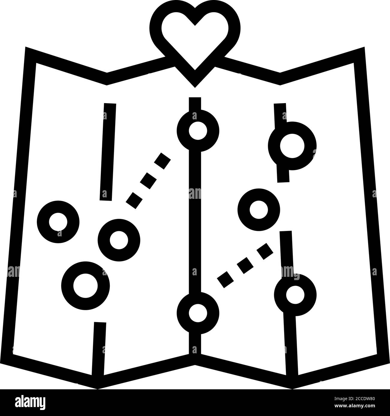 map love place location line icon vector illustration Stock Vector ...