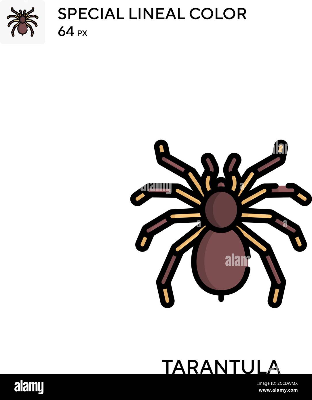 Tarantula Special lineal color icon. Illustration symbol design ...