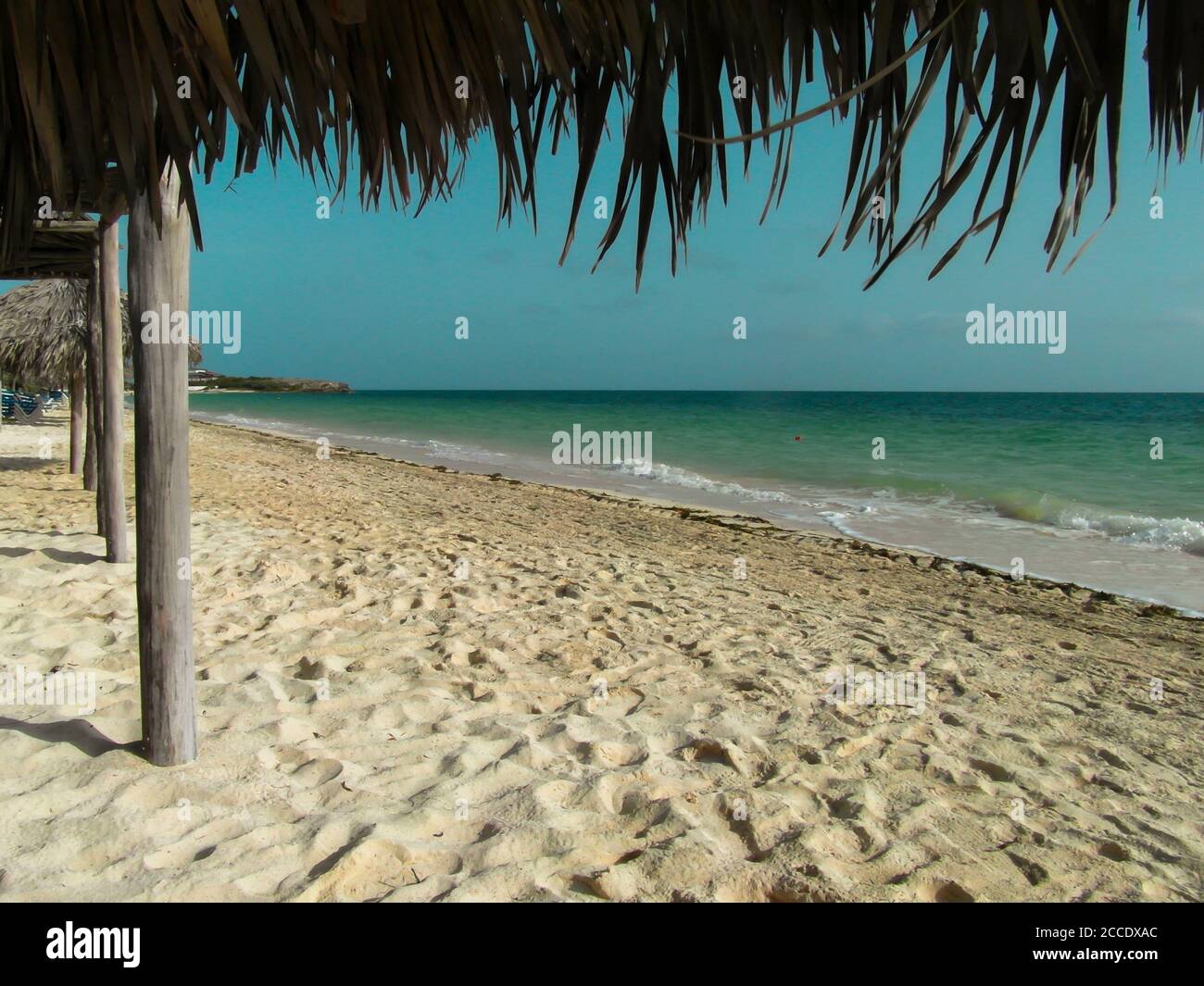 Sandy golden beach at Cayo Coco. Cuban travel destination Stock Photo ...