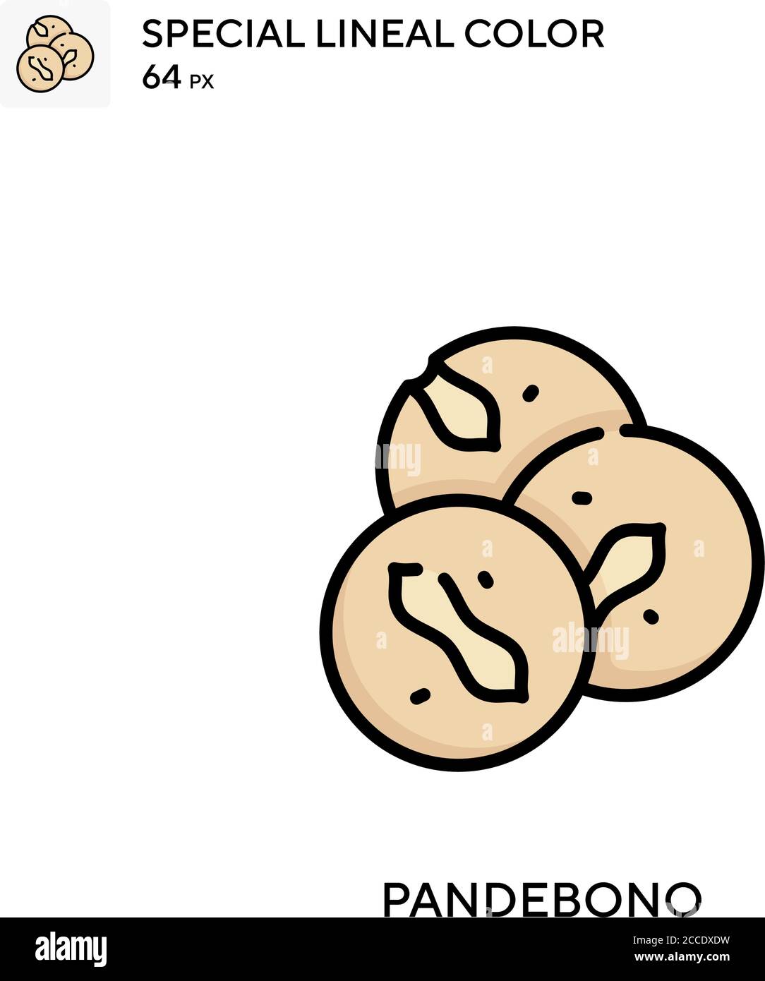 Pandebono Special lineal color icon. Illustration symbol design ...