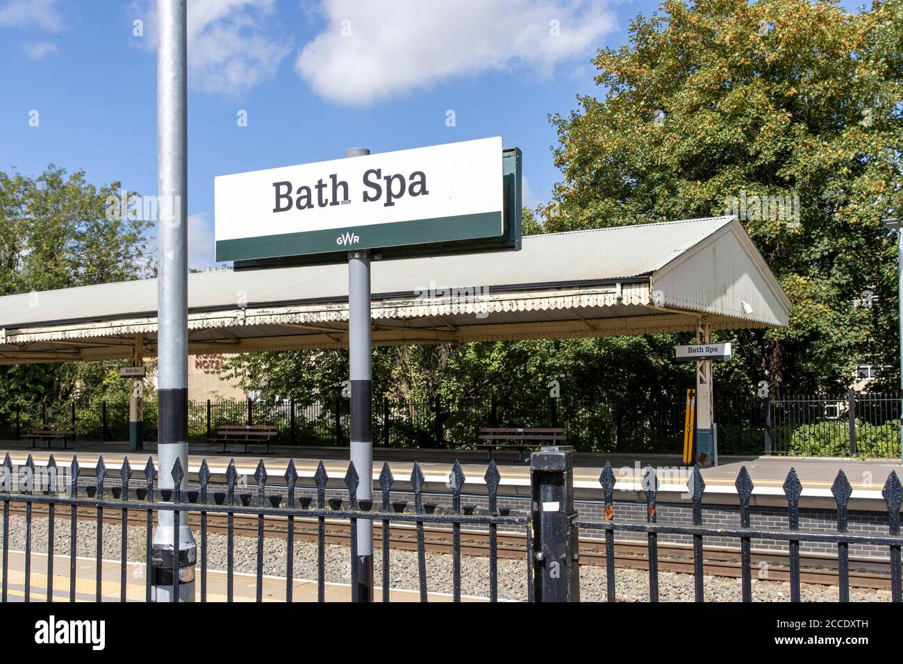 Bath Spa Railway, Platform Signs Stock Photo - Alamy