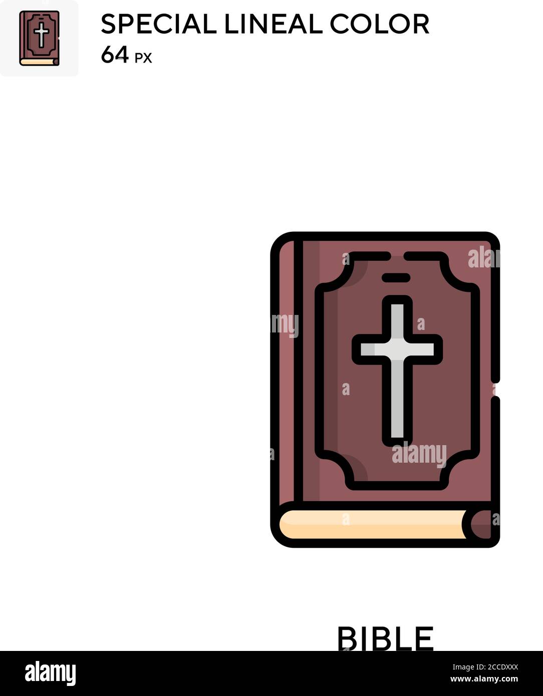 Bible Special lineal color icon. Illustration symbol design template ...